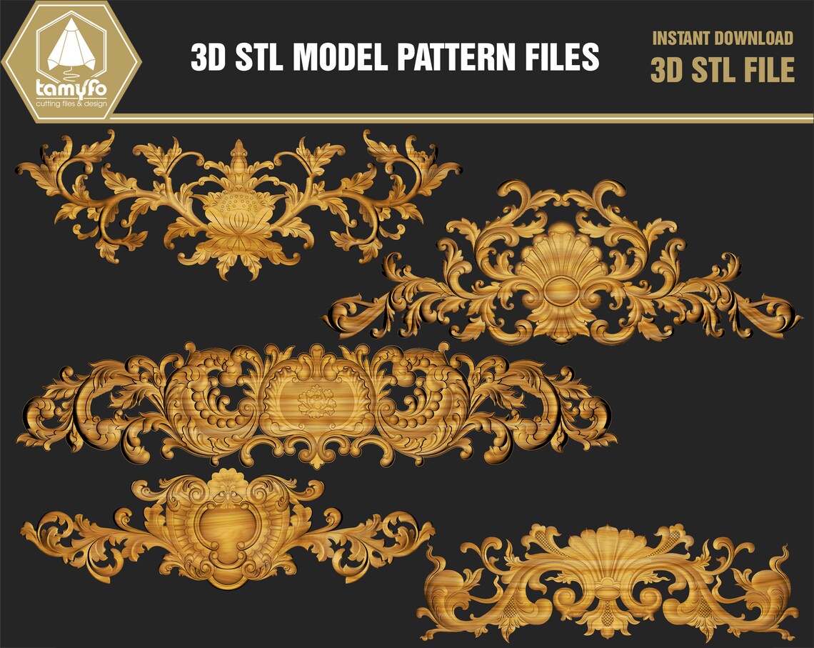 STL Model Pattern Collection Files for 3D Printer and Cnc Vectric ...