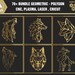 70 Bundle Animals Geometric Polygon Vector Files CNC - Etsy