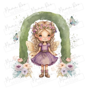 Cute Watercolour Fairy Sublimation Design Bundle | Digital PNG Files ...