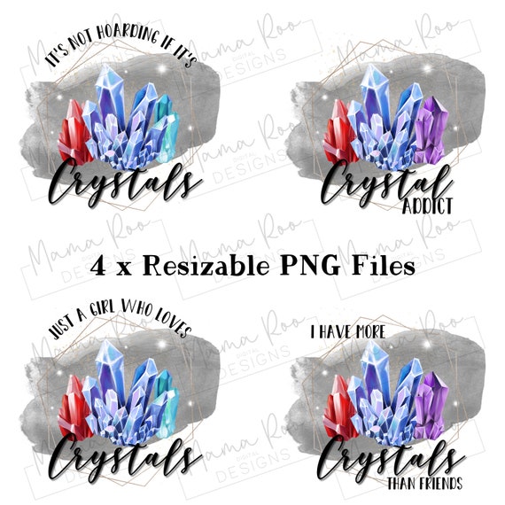 PNG Crystal Quotes Bundle Instant Download Digital Files | Etsy