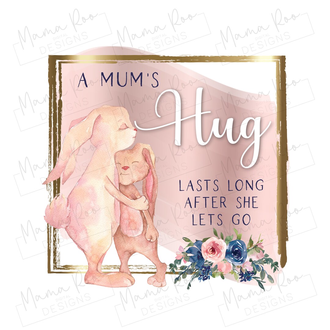 Mum's Hug Cute PNG File | Sublimation Design Template | Mug Printing ...