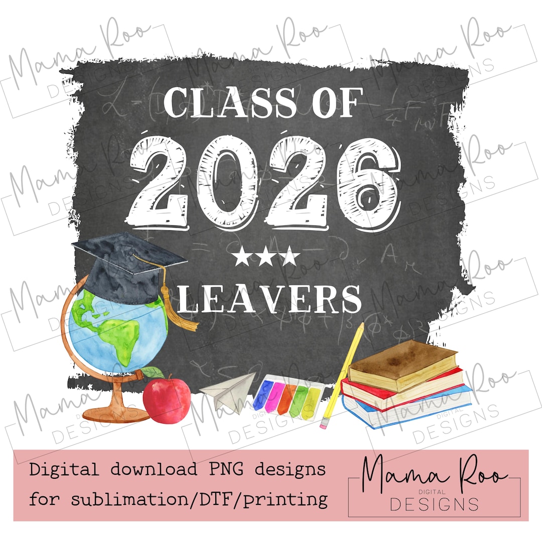 Class of 2026 Leavers Chalkboard Design | Instant Download | Digital ...