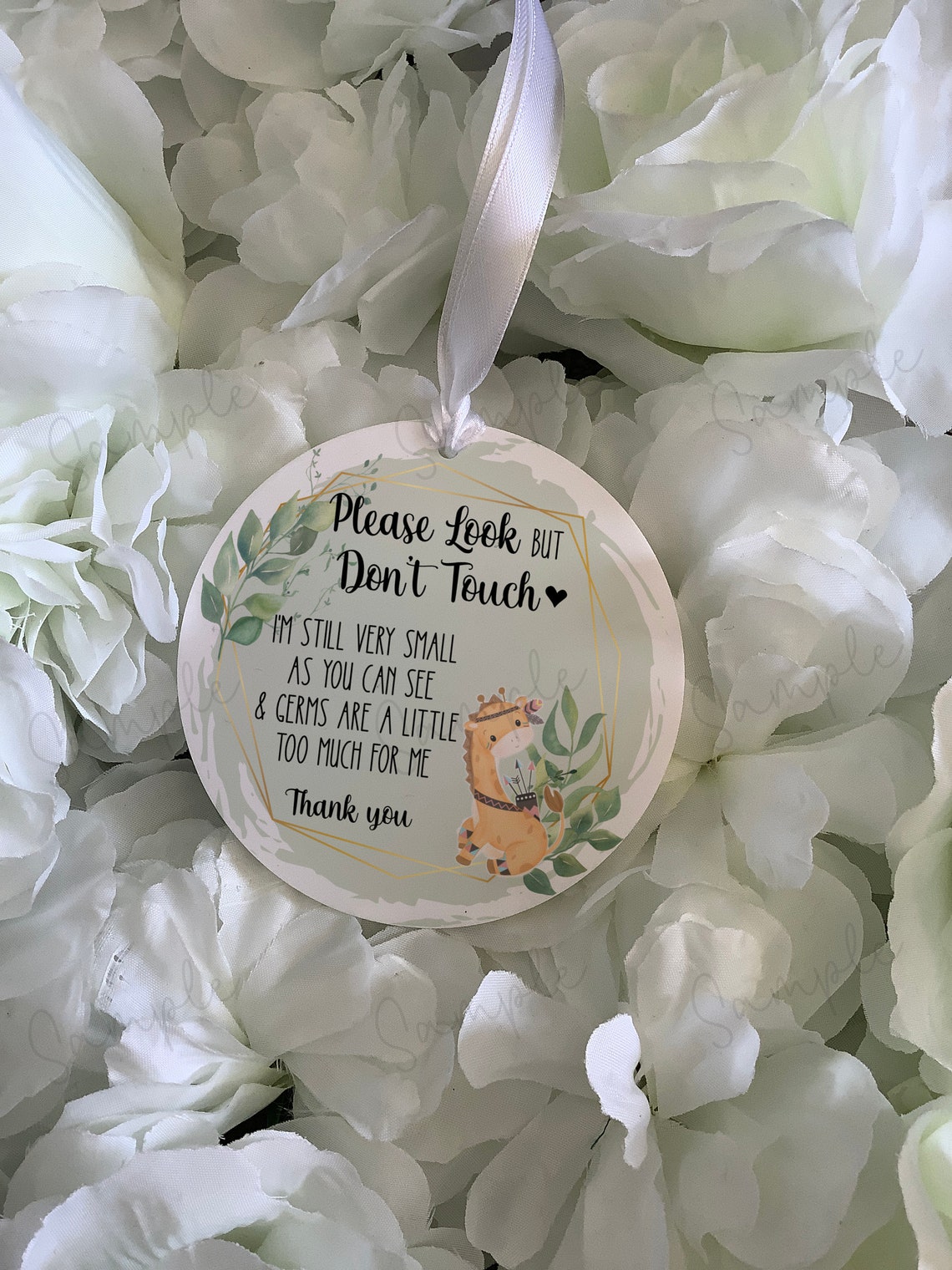 Baby Germs Pram/Buggy Tag Digital PNG File Bundle Please Do | Etsy