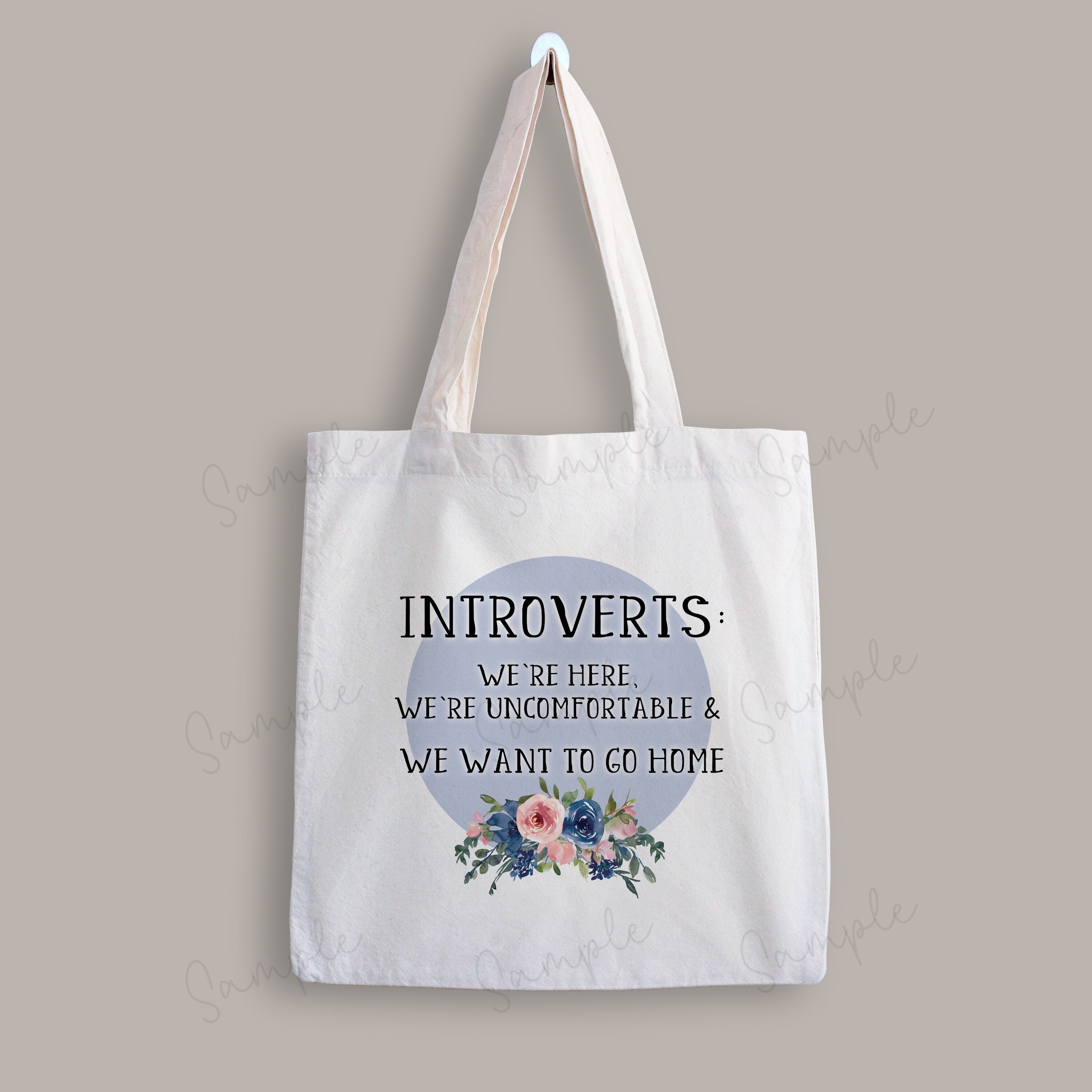 Funny Introvert Quote PNG Clipart File Floral Adult Humour - Etsy