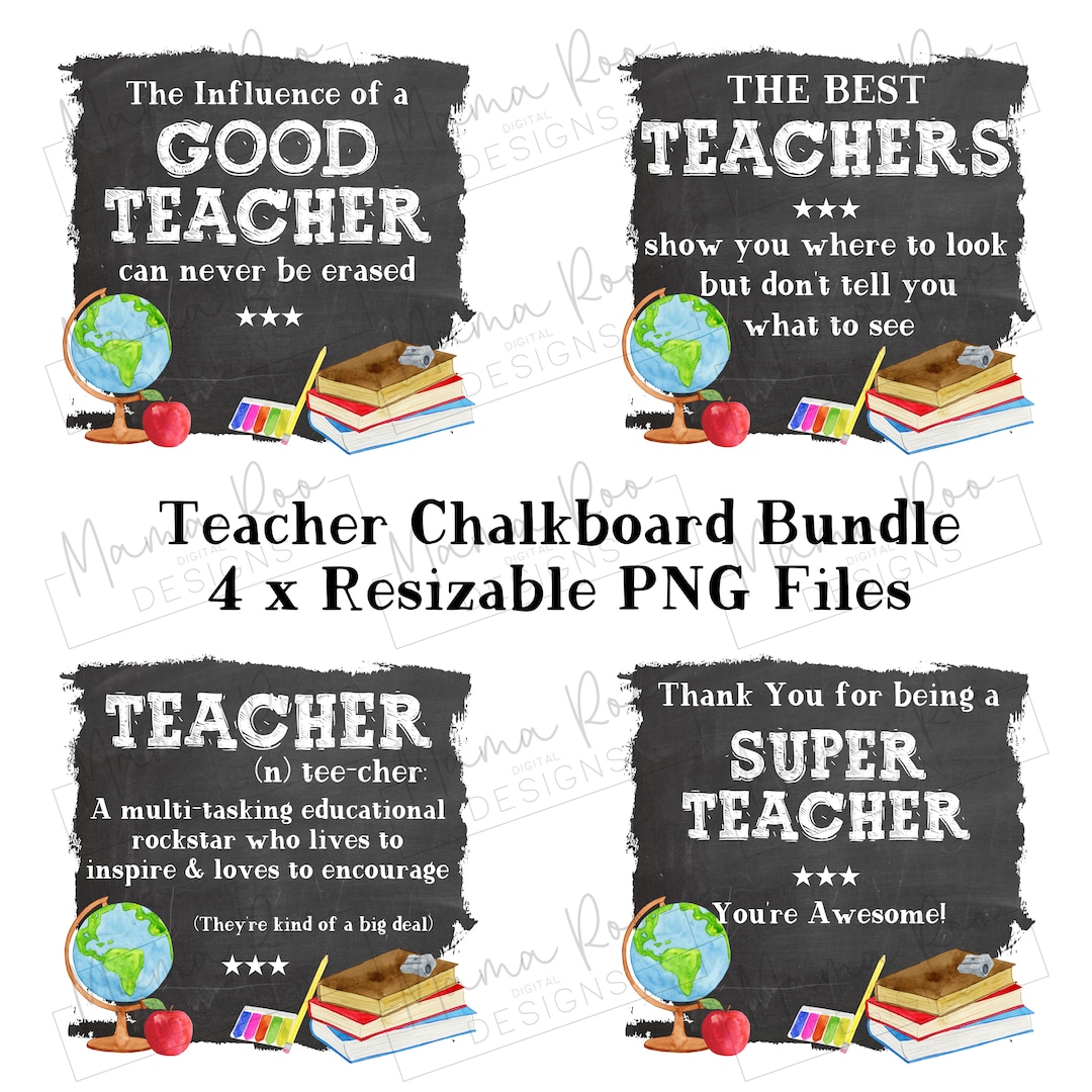 Teacher Thank You Design Bundle | Instant Download | Digital Files ...