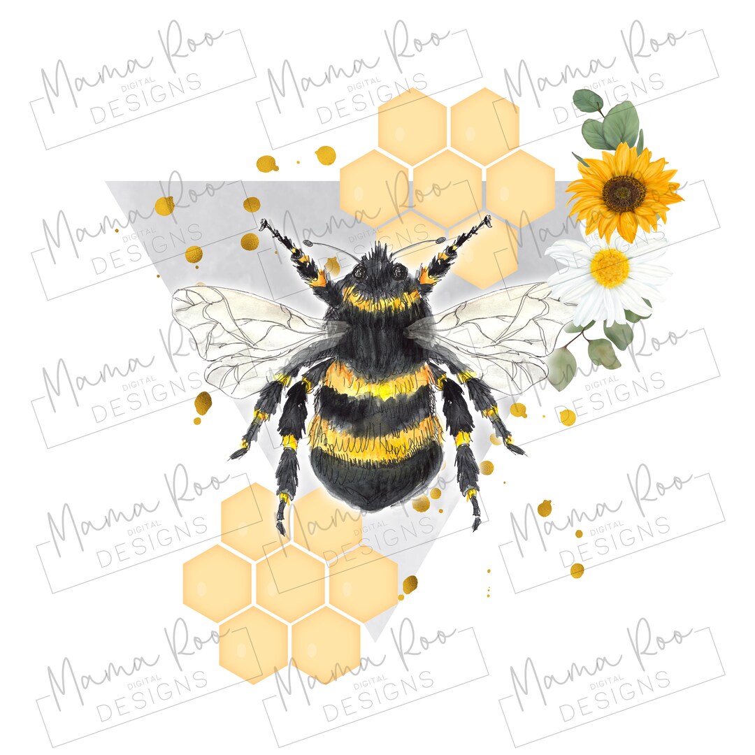 Beautiful Bee Sublimation Template | PNG Design | Instant Download ...