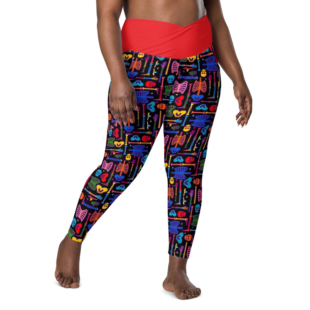 Bones Print Anatomy Leggings for Women, Science Leggings, Plus Size ...