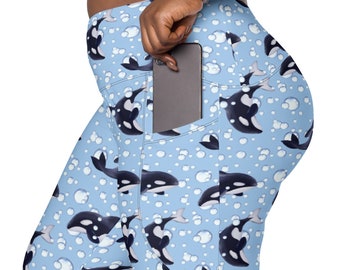 Whale Leggings Women - Etsy