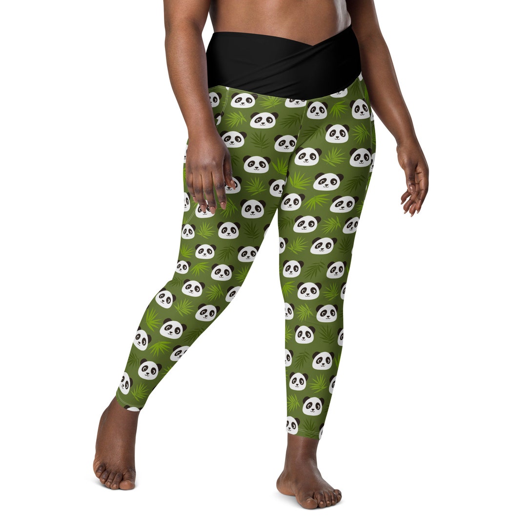 Panda Bears Leggings, Panda Print Leggings, Yoga Pants, Panda Lover ...