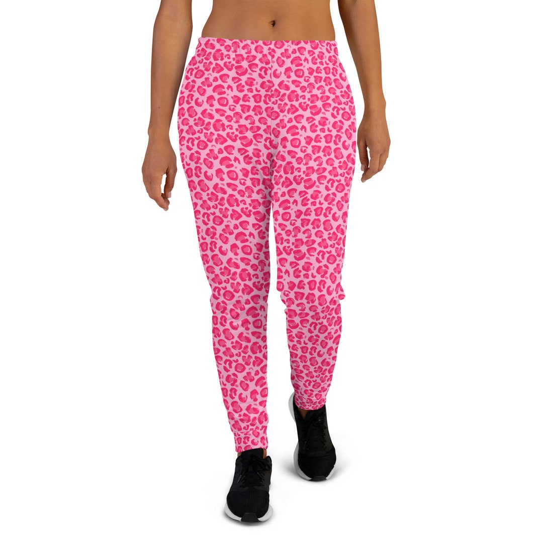 Cheetah Animal Print Jogger Sweatpants, Leopard Patterned Lounge Yoga ...