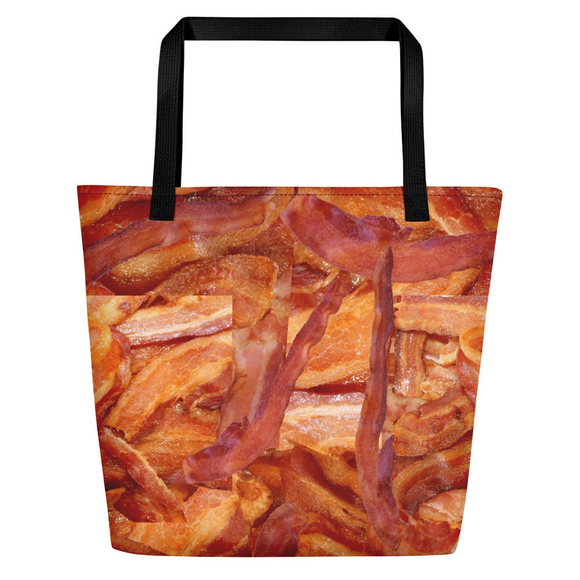 Bacon Lover Beach Bag Bacon Junkie Accessory Travel Tote for | Etsy