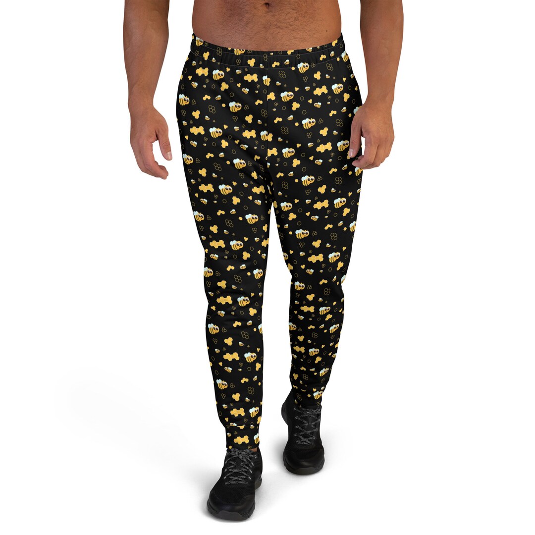 Bumblebee Jogger Sweatpants for Men, Insect Bugs Printed Yoga Pants ...