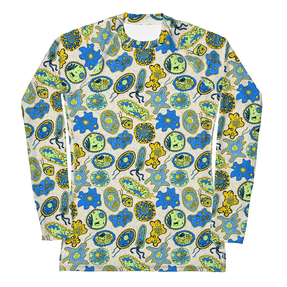 Biology Cells DNA Science Rash Guardfitness Rash Guard Long - Etsy