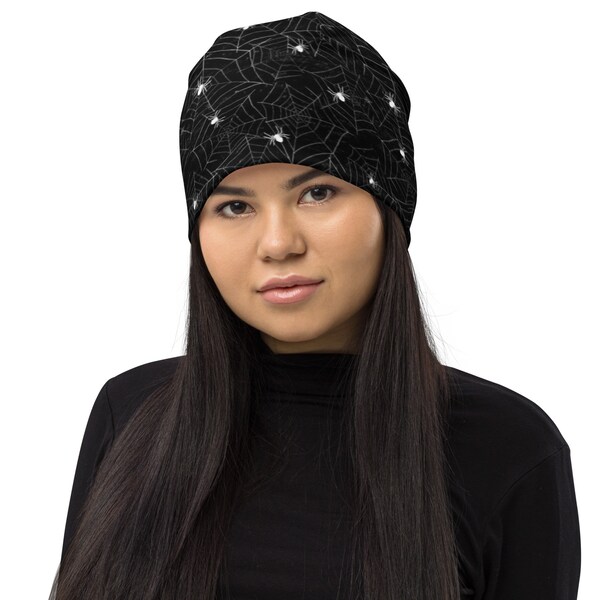 Spider Web Beanie - Etsy