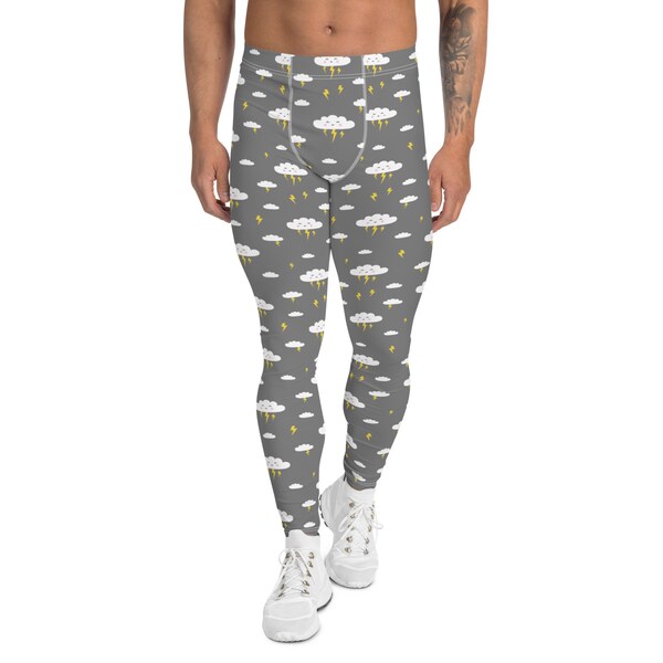 Mens Lightning Bolt Leggings - Etsy