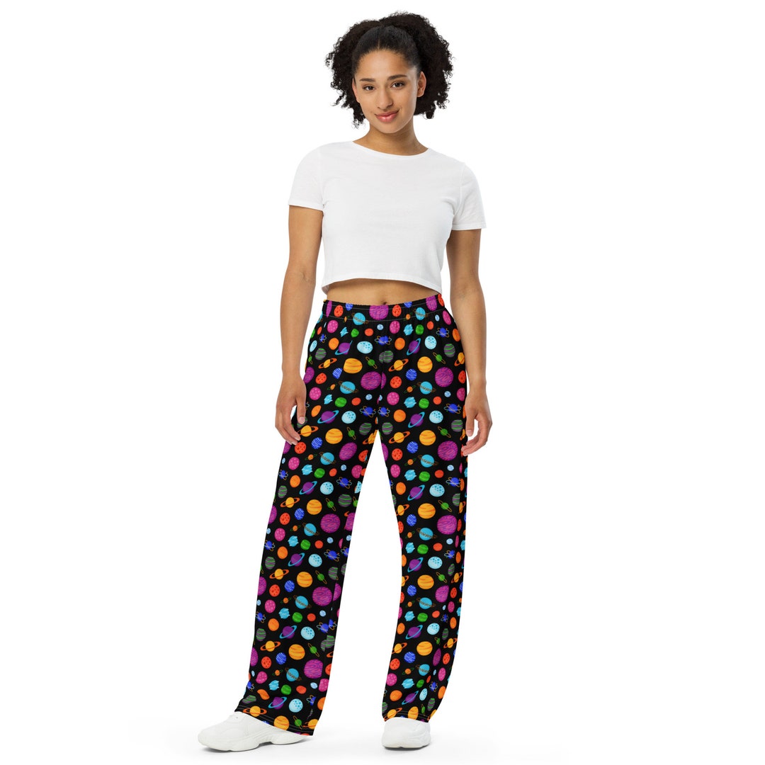 Planets Solar System Unisex PJ Pants, Comfy Lounge Pants With Pockets ...
