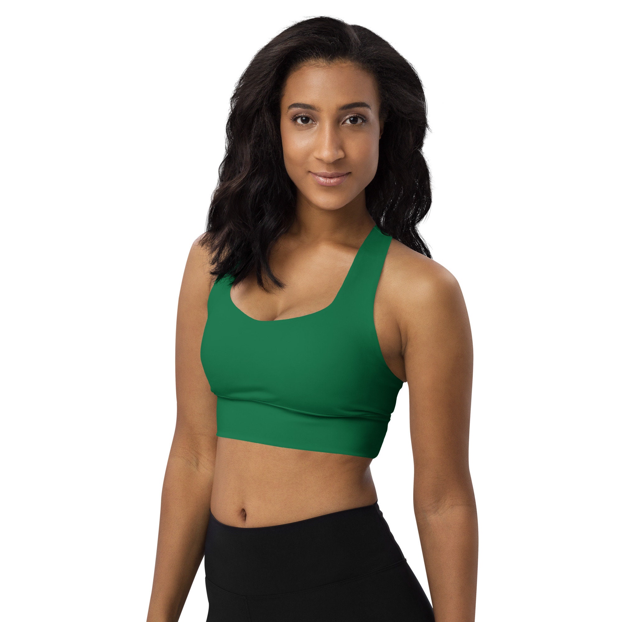 Solid Dark Green Bra Emerald Green Print Bra St Paddy's - Etsy