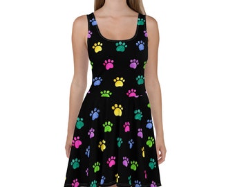 Paw Print Dress - Etsy