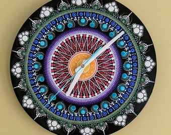 Hand Painted Clock - Etsy