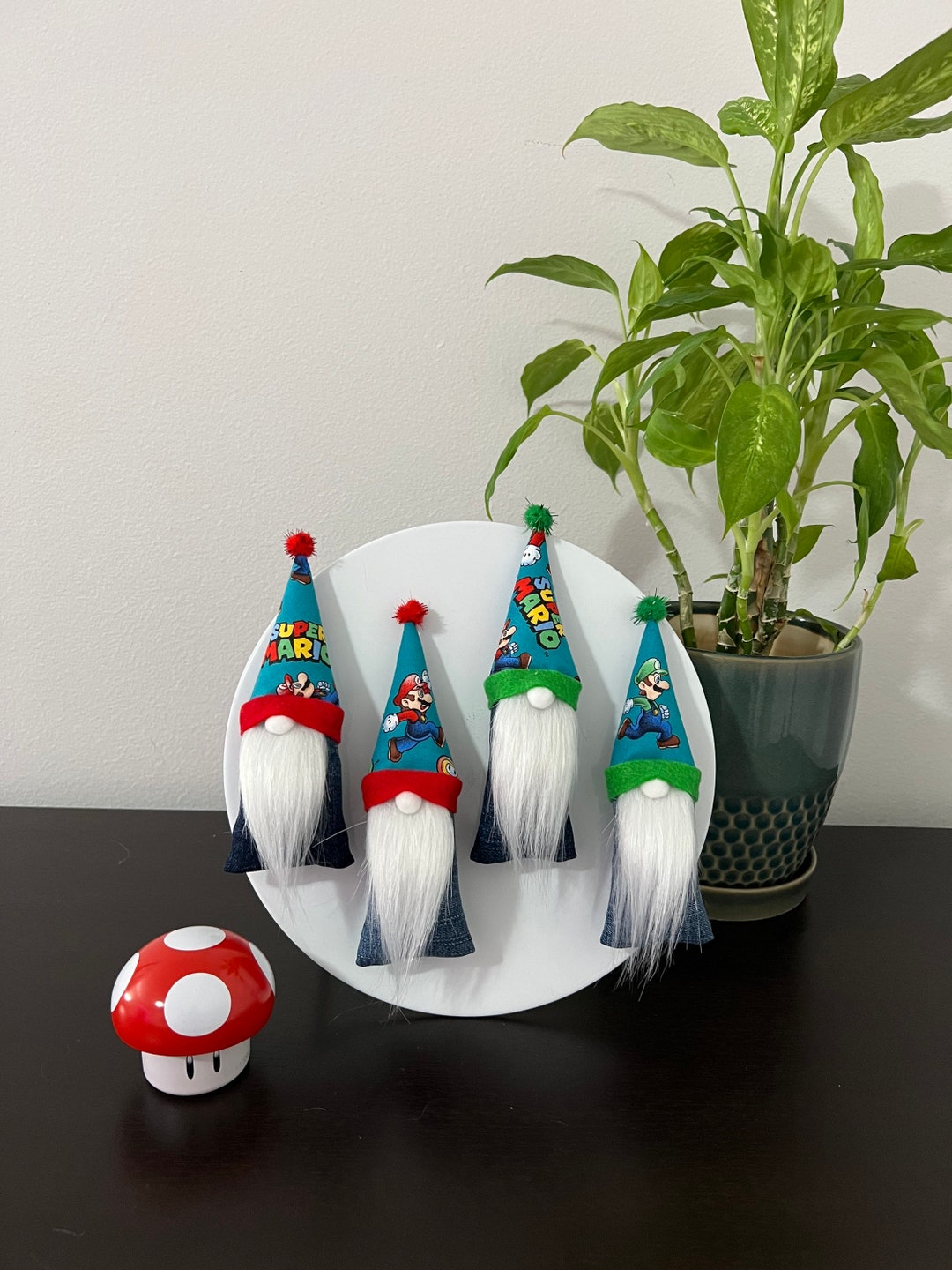 Mario and Luigi Gnome Magnets or Ornaments - Etsy