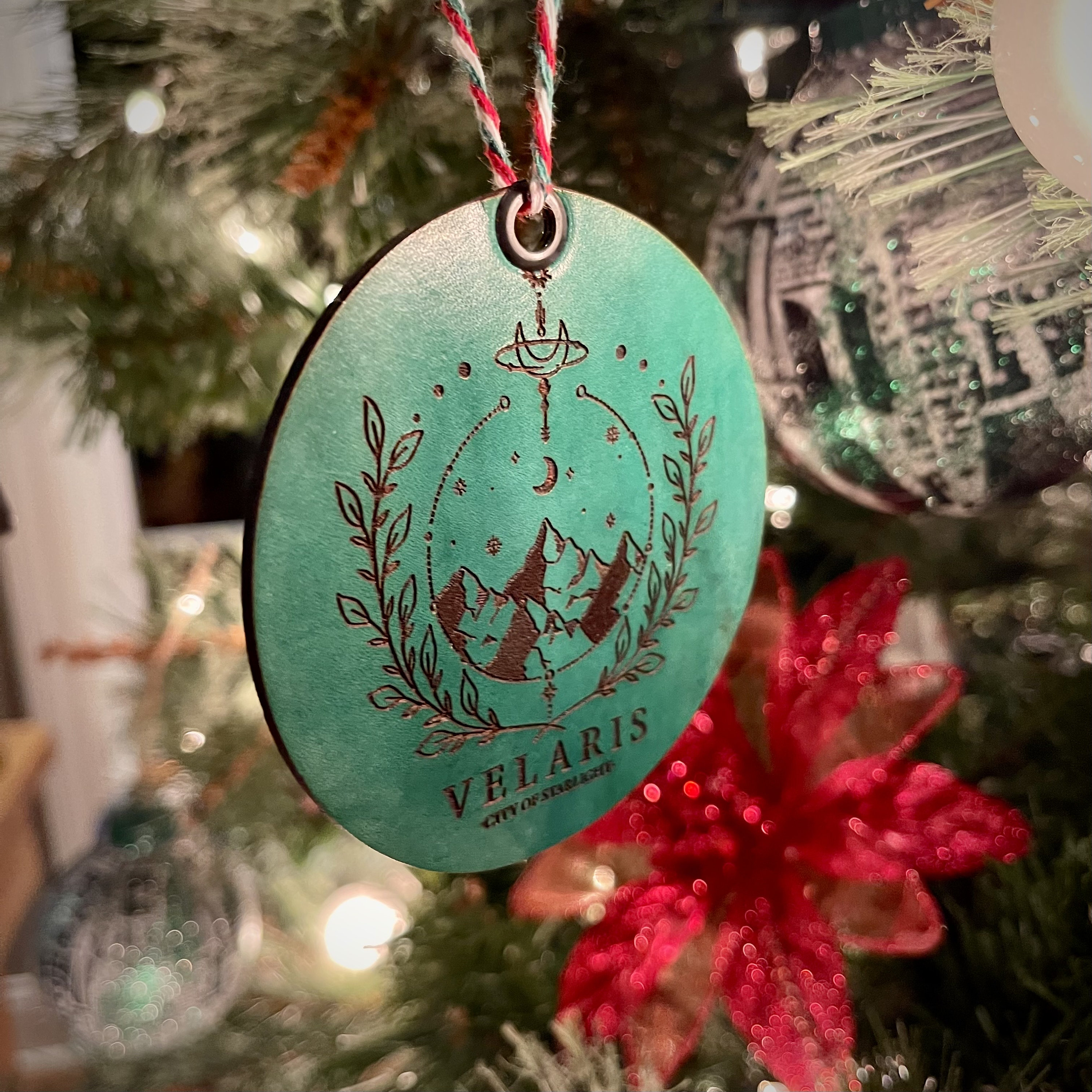 Velaris City of Starlight ACOTAR Six Options Christmas Ornament Leather ...