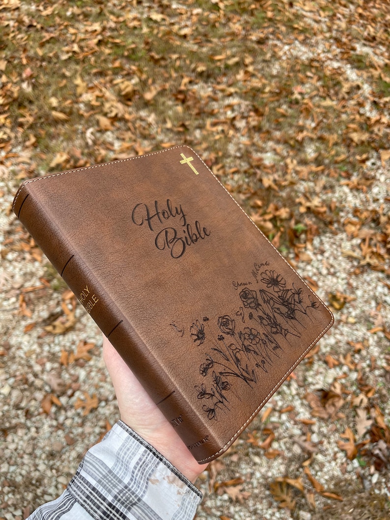 PERSONALIZED NIV Journaling Bible CUSTOM Front and Back - Etsy