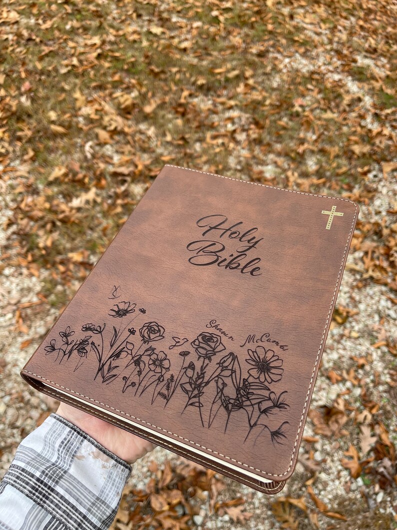 PERSONALIZED NIV Journaling Bible CUSTOM Front and Back - Etsy