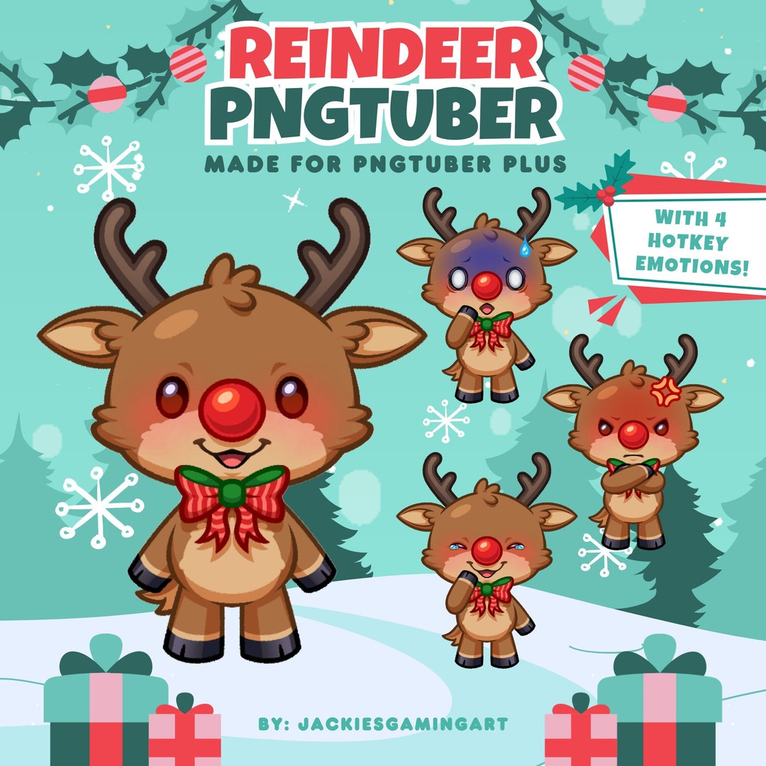 Reindeer PNG Tuber | Pngtuber Plus | V-tuber | Twitch | Youtube | Kick ...