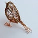Wire Sculpture Bird Robin, Ornament, Wire Bird Robin, Life Size - Etsy