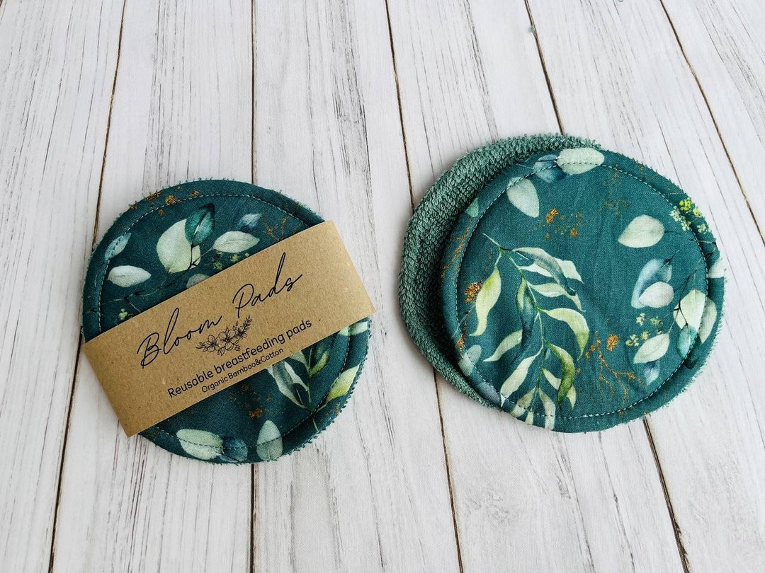 Organic Bamboo Breastfeeding Pads, Nursing Pad Set With Storage Bag ...