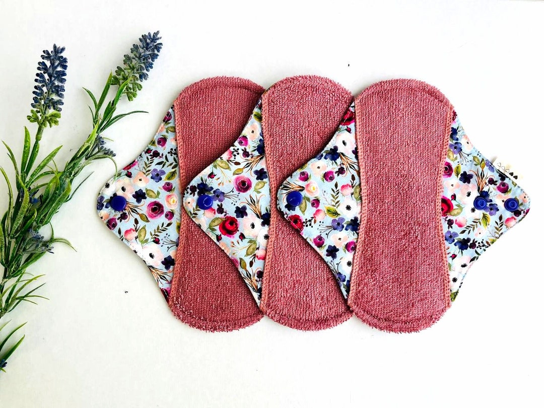 Soft Reusable Cloth Pads, Organic Bamboo Menstruating Pads, Sanitary ...