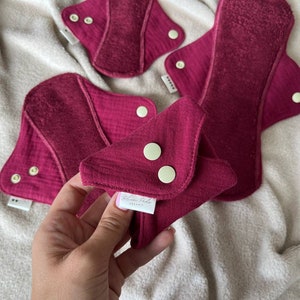 Organic Period Pads Extra Soft, Reusable Menstruating Cloth Pads ...