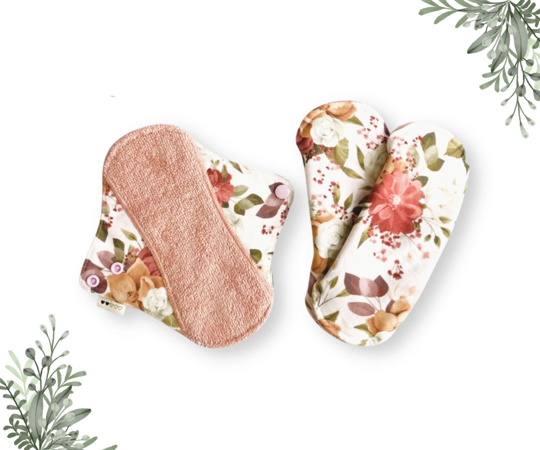 Organic BAMBOO Period Pads Reusable Menstruating Cloth Pads - Etsy