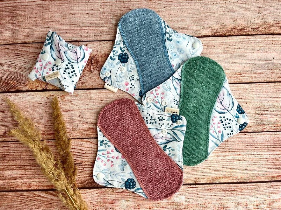 Organic Period Pads, Reusable Menstruating Cloth Pads, Soft and ...