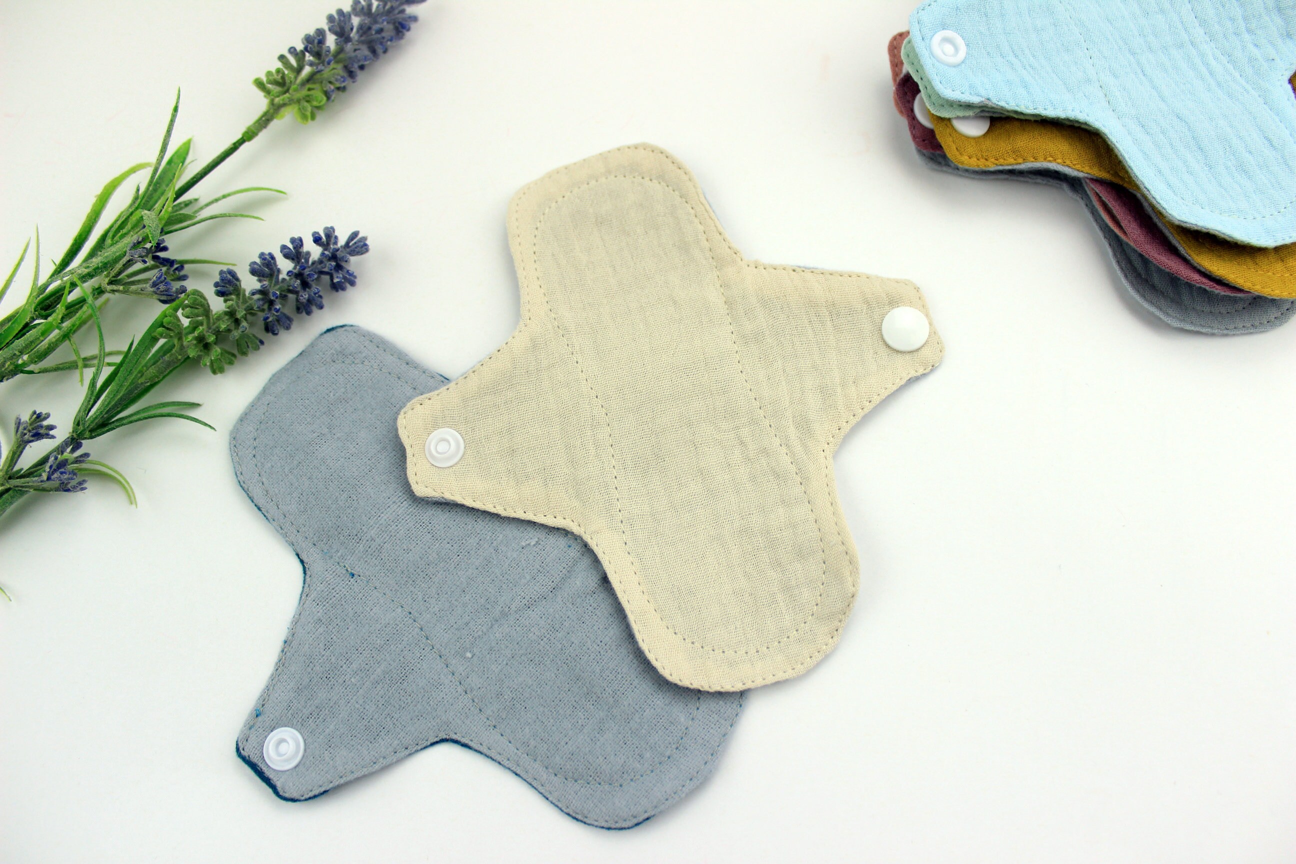 6 Everyday Organic Cloth Pads Reusable Sanitary | Etsy