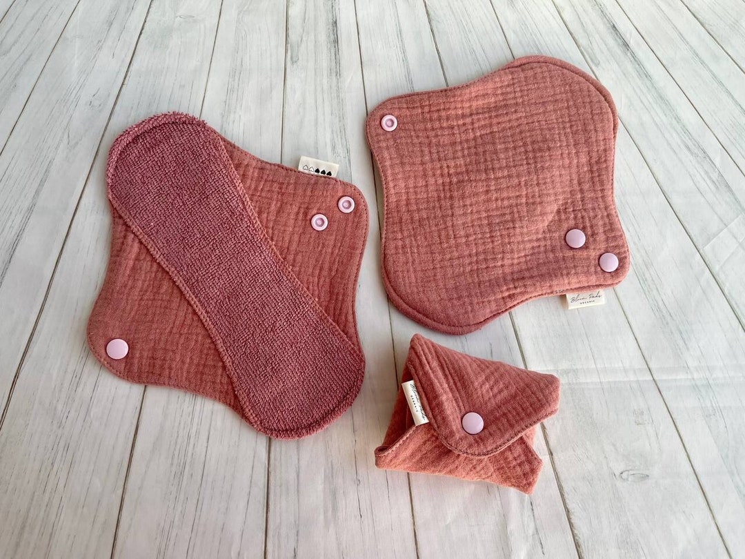 Organic Period Pads Extra Soft, Reusable Menstruating Cloth Pads ...