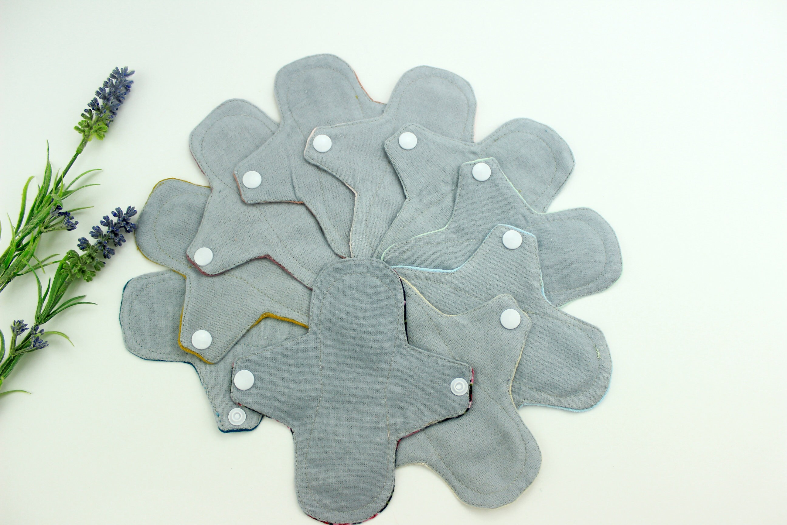 6 Everyday Organic Cloth Pads Reusable Sanitary | Etsy