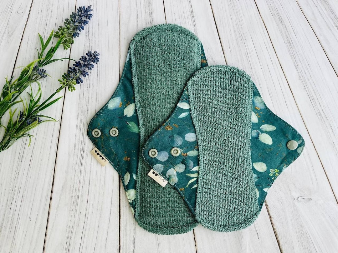 Organic Bamboo Cloth Pad, Menstruating Sanitary Napkin, ZERO WASTE ...