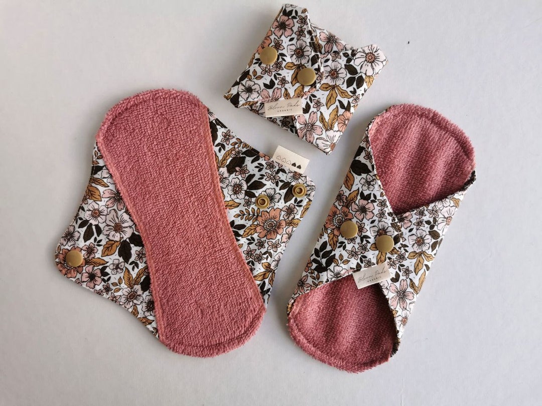 3 Pack Reusable Cloth Pads, Organic Bamboo, Soft and Breathable ...