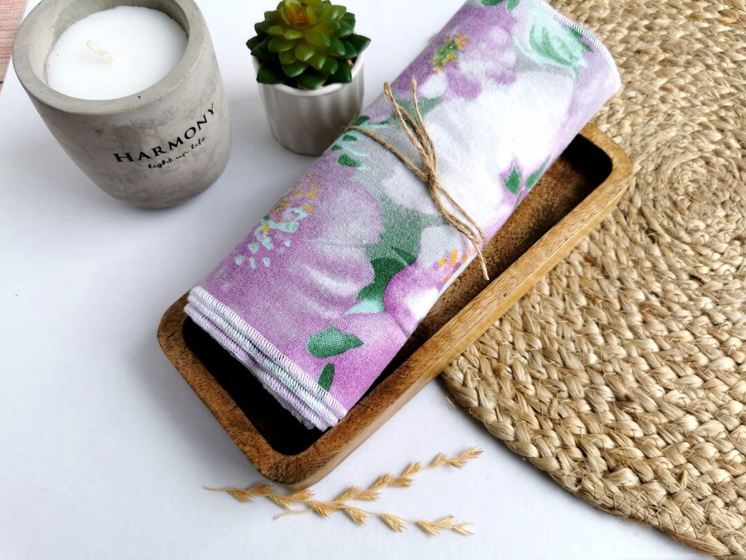 Reusable Cloth Napkins 12 Pack, Eco Friendly Unpaper Towel, Washable ...