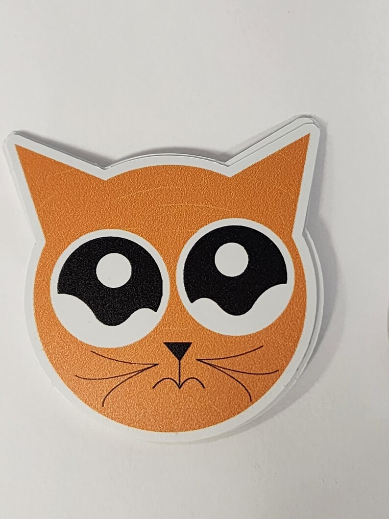 Orange Cat Sad Sap Sticker - Etsy