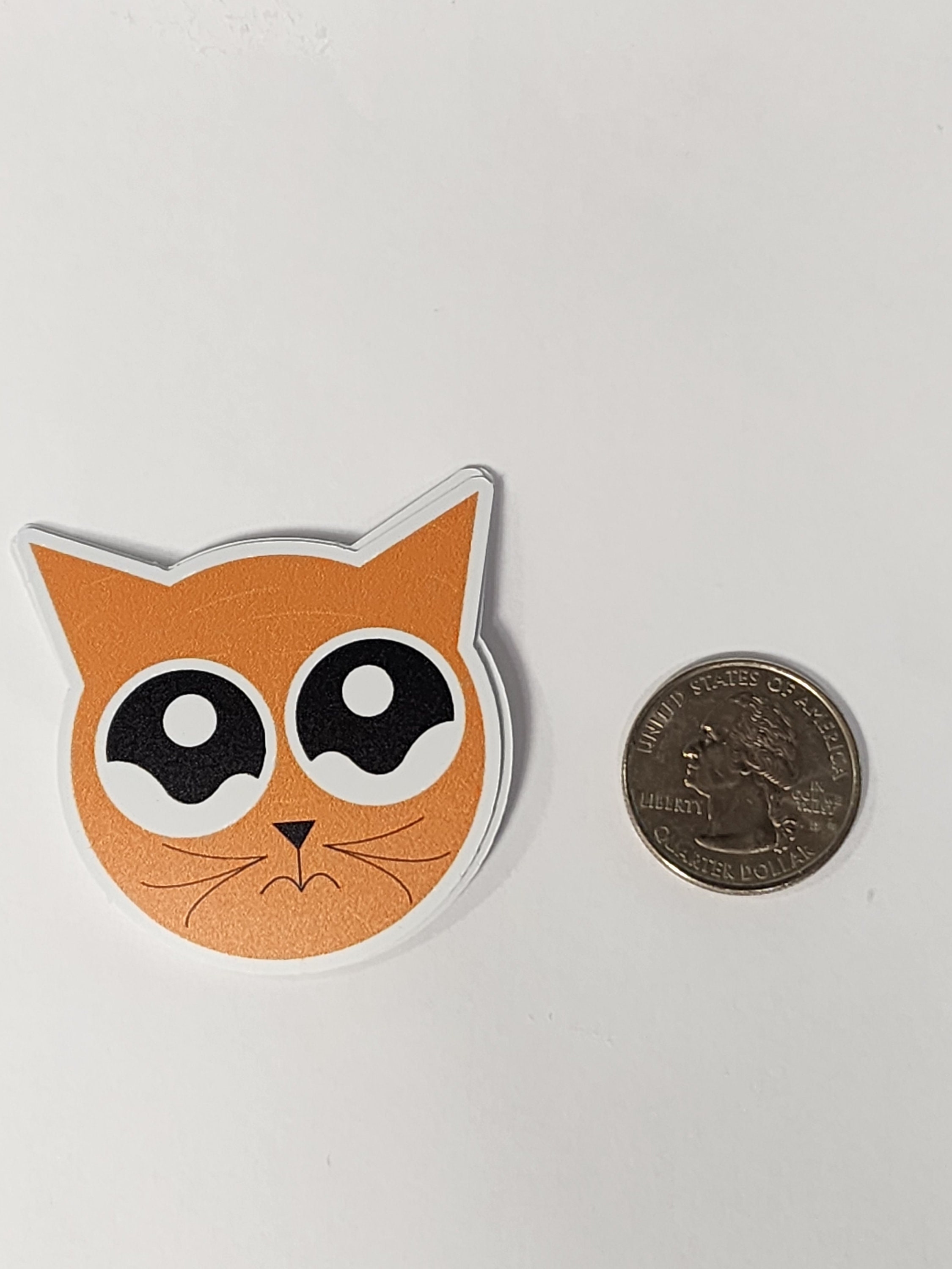 Orange Cat Sad Sap Sticker - Etsy