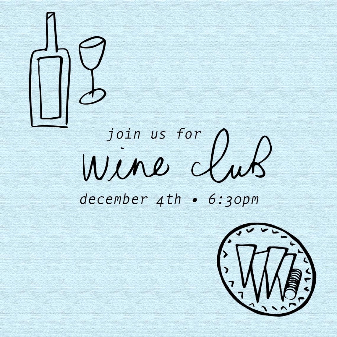 Hand Drawn Wine Club and Dinner Party SVG Illustrations Clipart ...