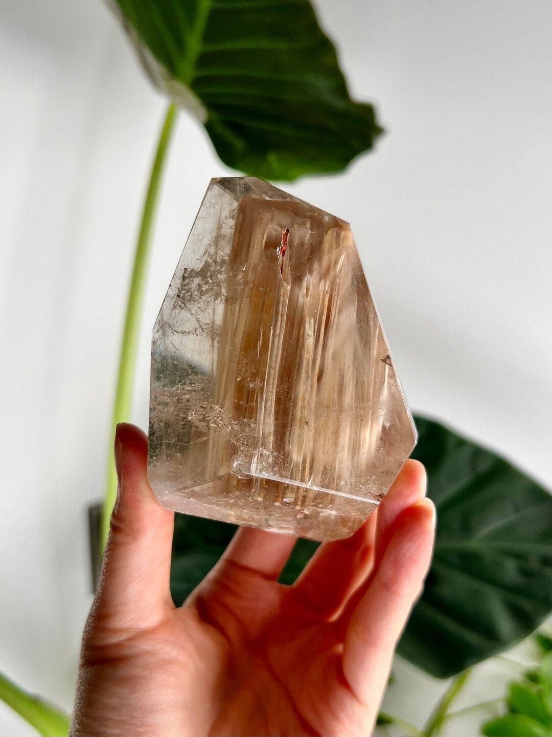 Grade AAA Natural Rutile Amphibole Quartz, Angel Phantom Quartz - From ...