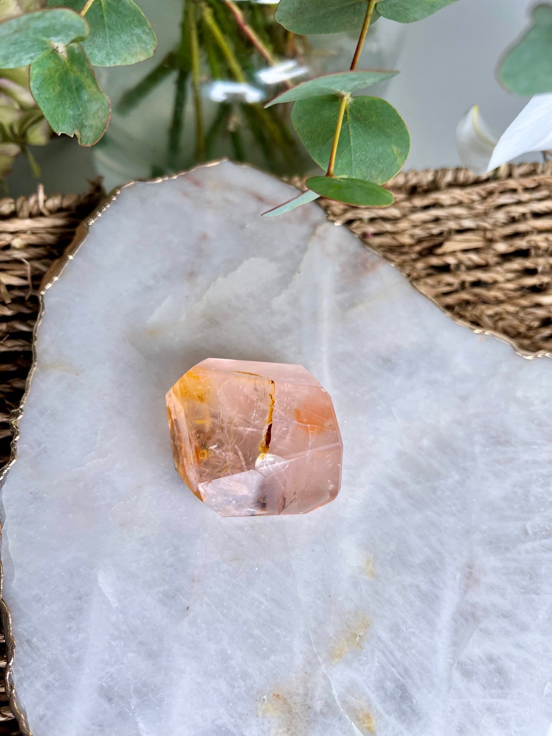 Grade AAA Golden Healer Rose Quartz Freeform With Star Light - A ...