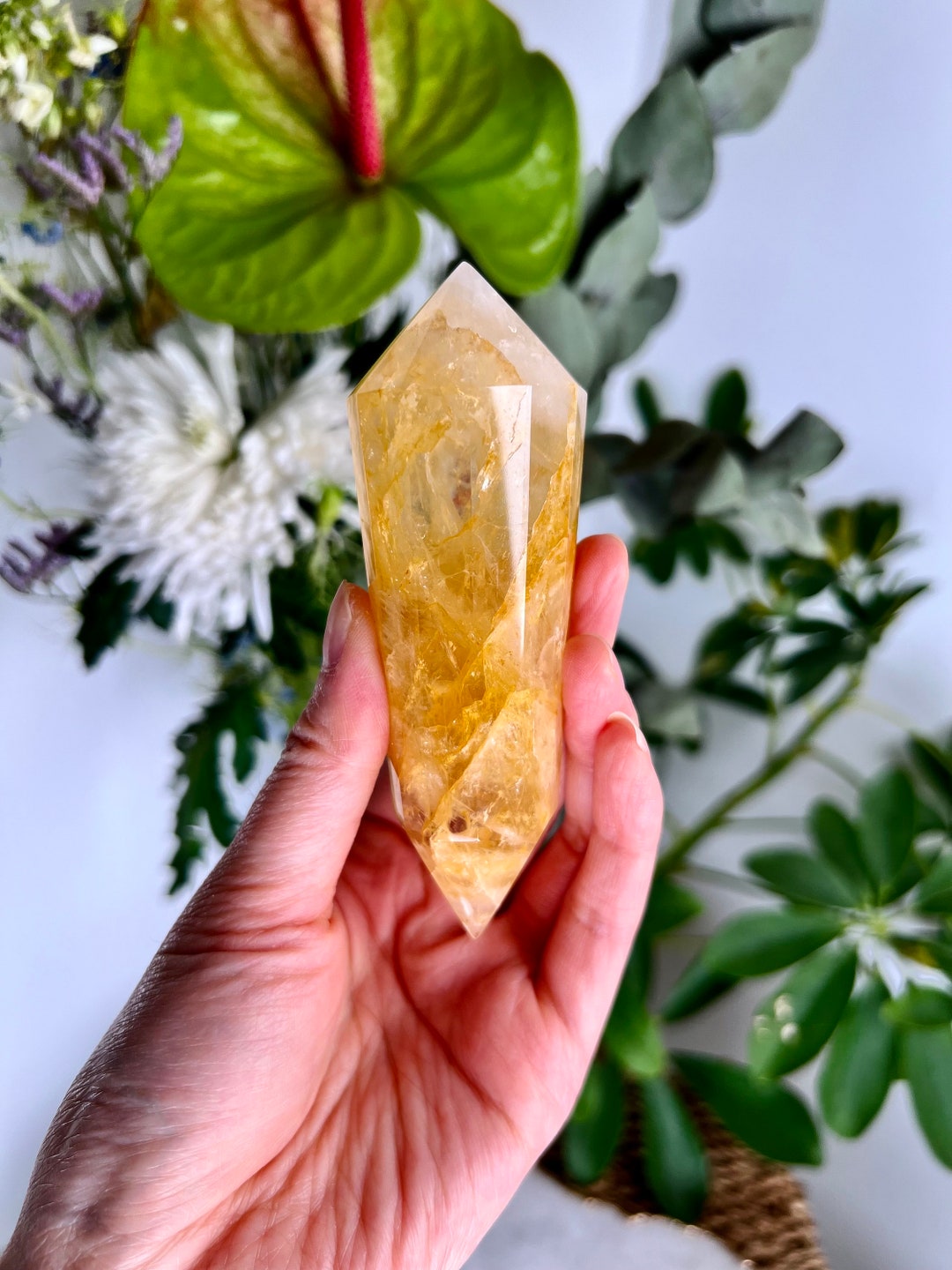 Grade AAA 12-sided Golden Healer Vogel Wand - Double Terminated for ...