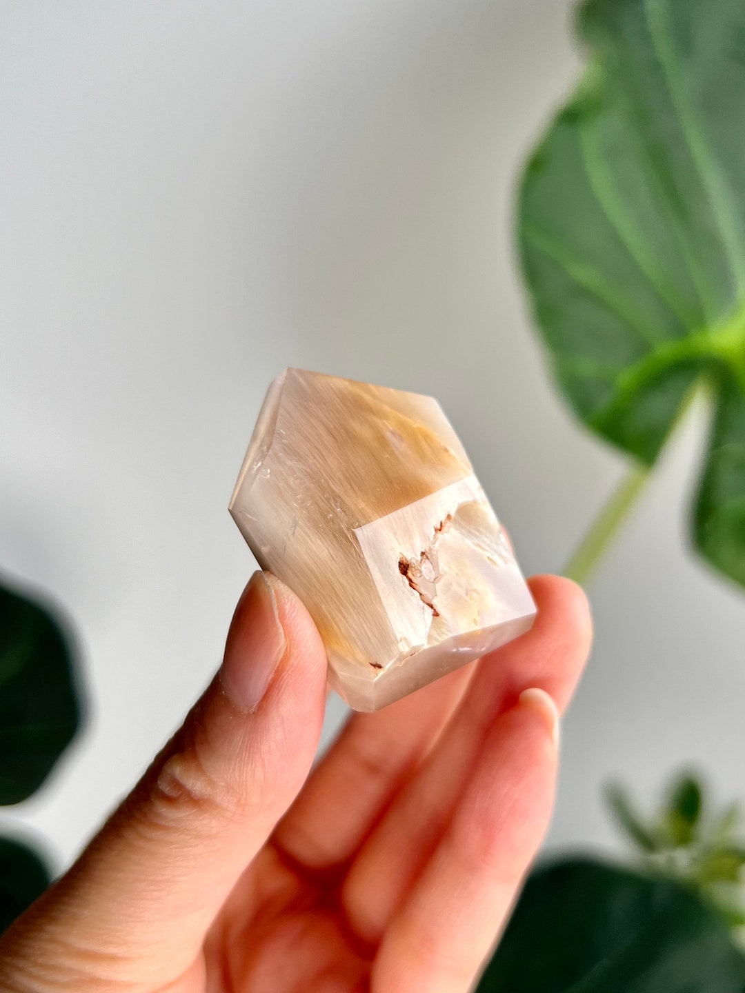 Grade AAA Natural Semi-polished Amphibole Quartz, Angel Phantom Quartz ...