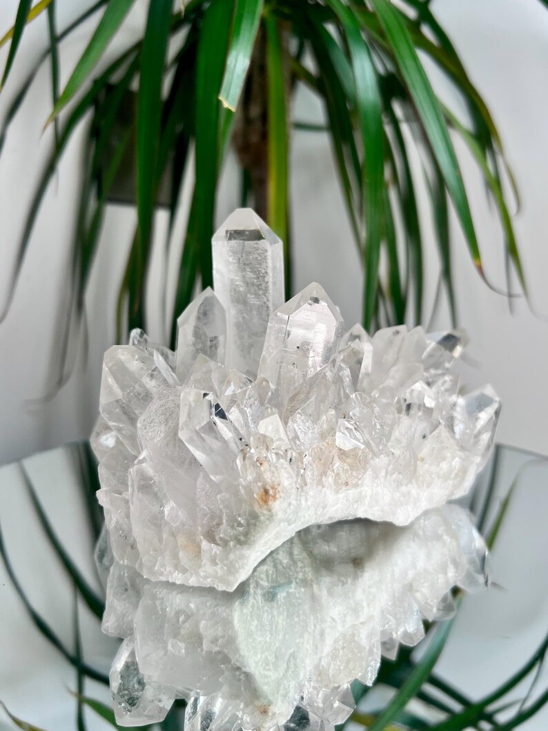 Grade AA+ Natural Clear Quartz Cluster With Chlorite Inclusion and ...