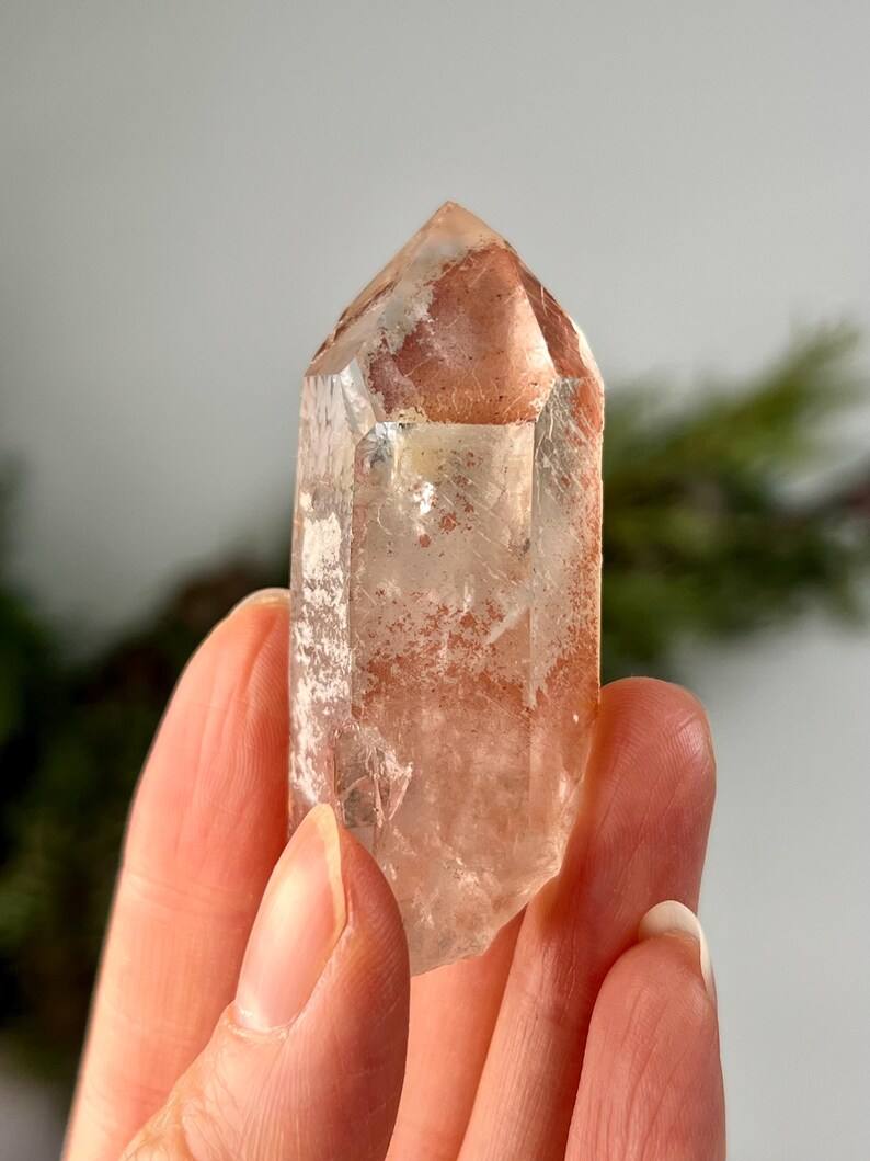 Grade AA Natural Pink Lemurian Quartz Point | From Bahia, Brazil ...