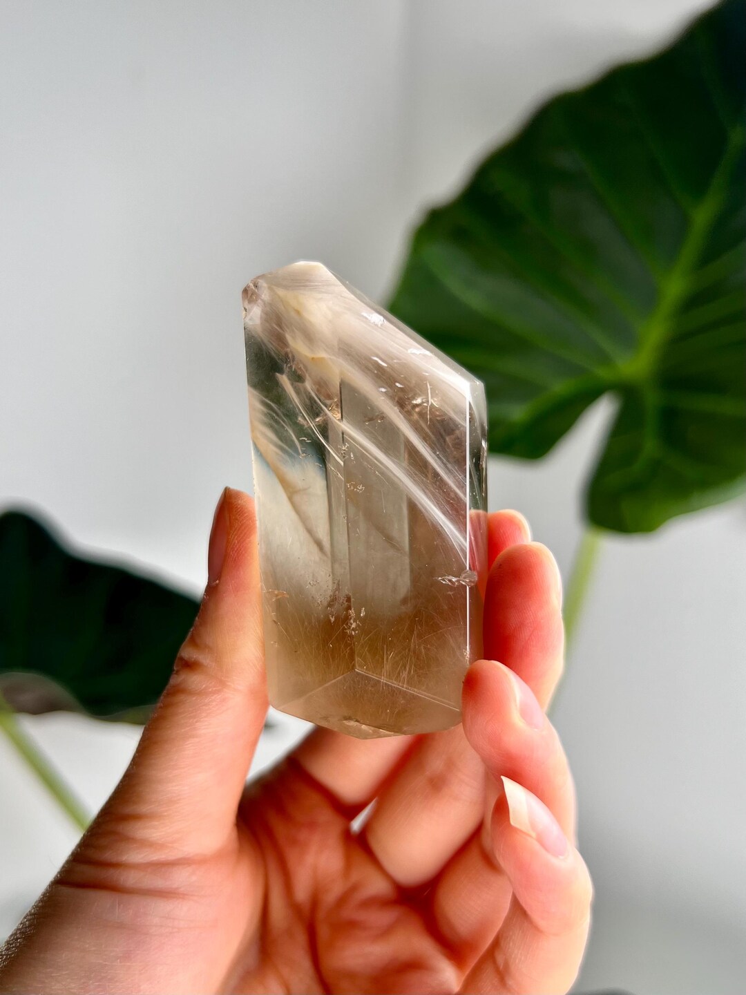 Grade AAA+ Natural Rutile Amphibole Quartz, Angel Phantom Quartz - From ...